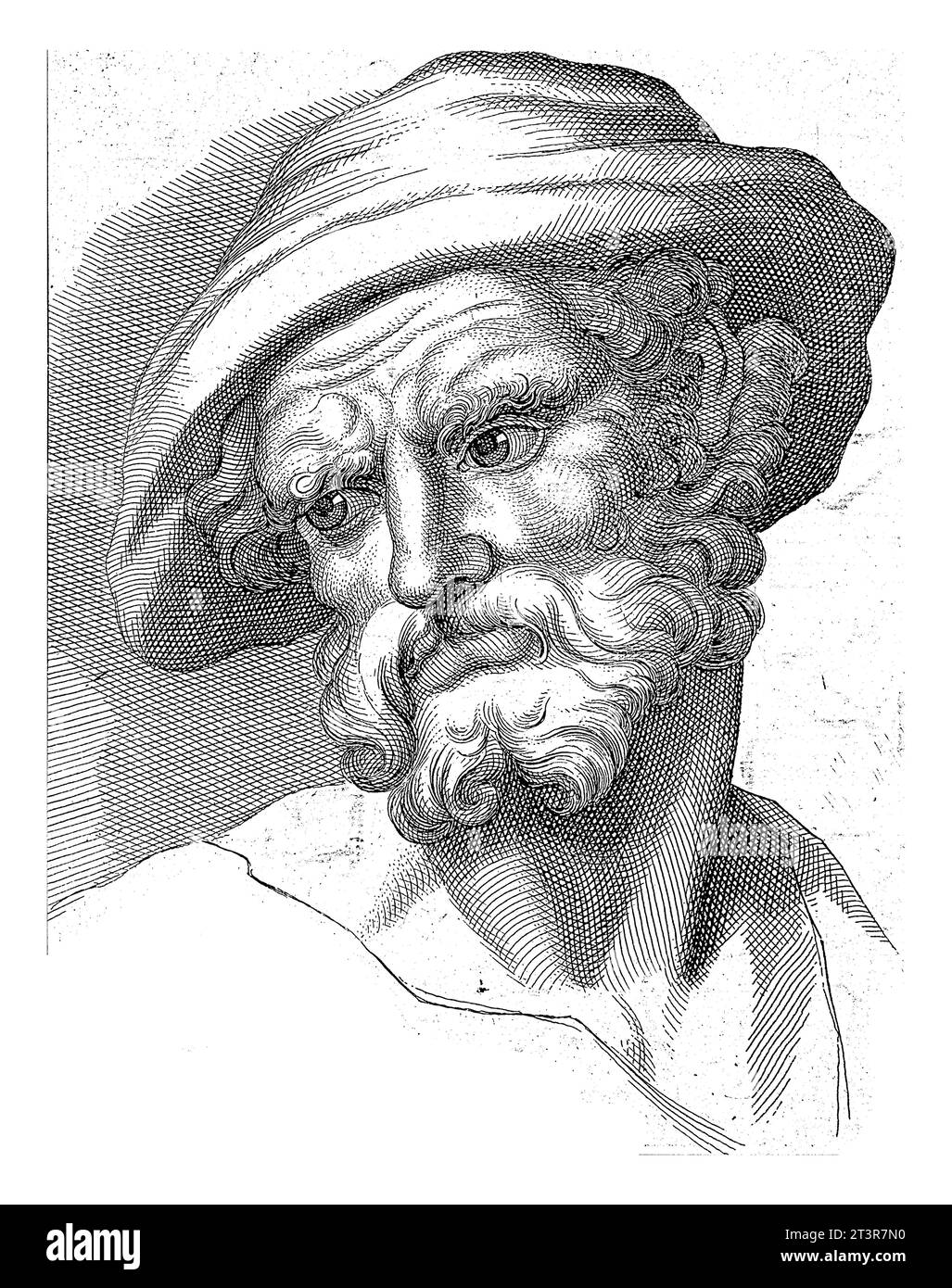 Study of a head of an old man, Leonard Schenk (rejected attribution ...