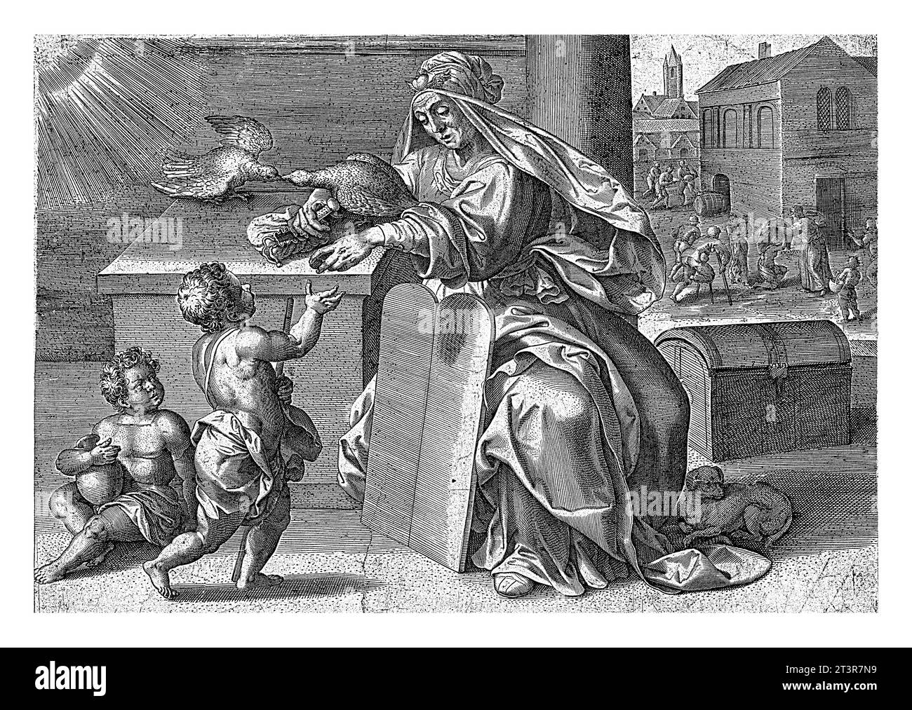 Allegory of Grace, Johannes Wierix, after Ambrosius Francken (I), 1559 ...