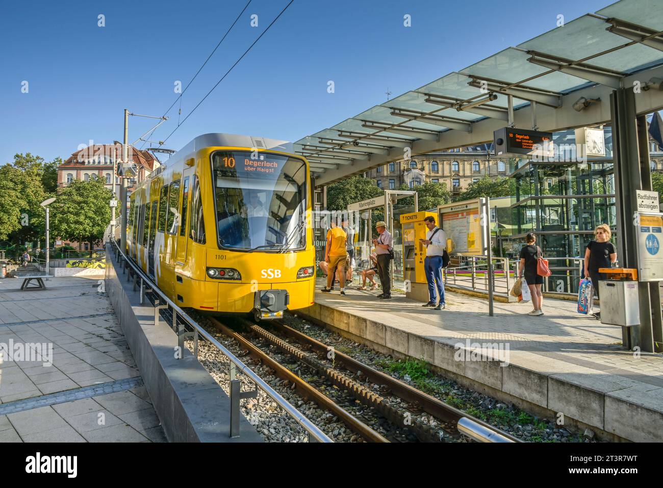 Zahnradbahn Zacke, Marienplatz, Stuttgart, Baden-Württemberg ...