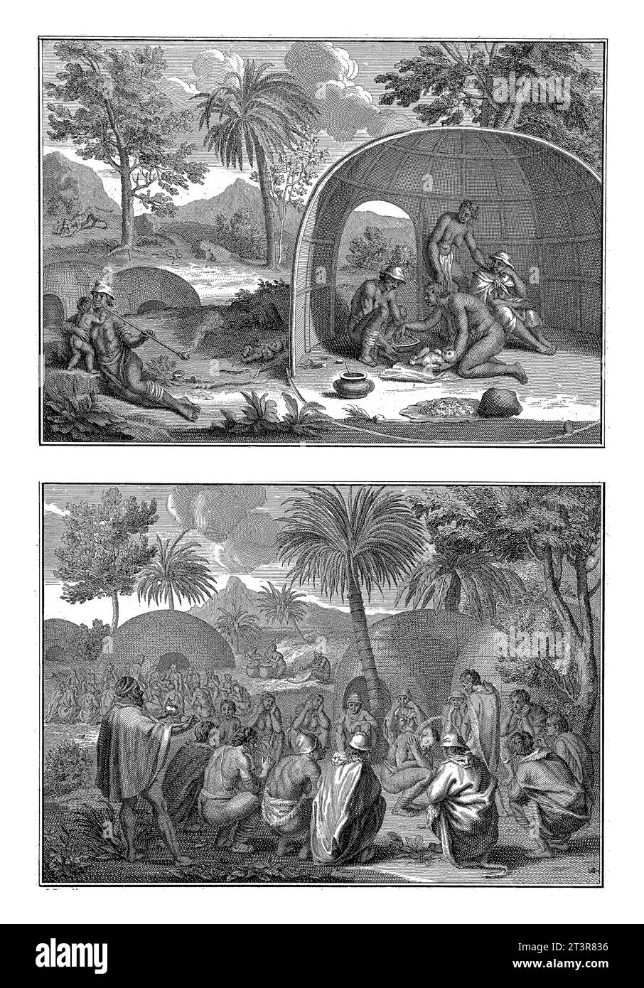 Birth Ceremony and Wedding Ceremony under the Khoi, Bernard Picart ...