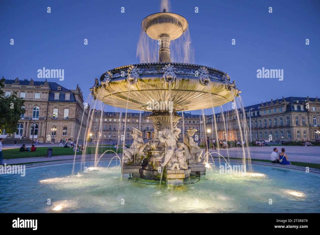 Schlossplatz springbrunnen hi-res stock photography and images - Alamy