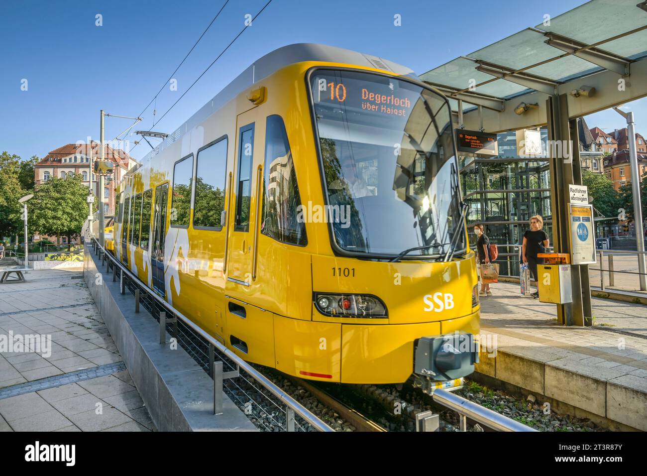 Zahnradbahn Zacke, Marienplatz, Stuttgart, Baden-Württemberg ...