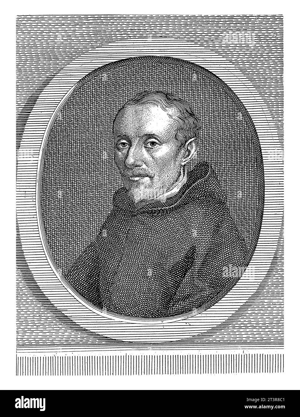 Portrait of Paolo Sarpi, Jacob Houbraken, 1708 - 1780 Bust to the left ...