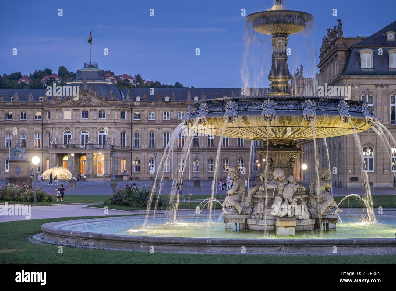 Schlossplatz springbrunnen hi-res stock photography and images - Alamy