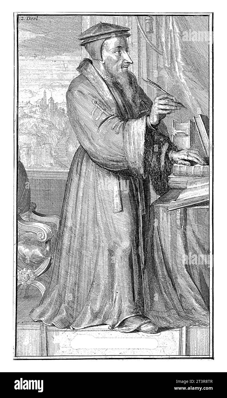 Portrait of John Calvin, Romeyn de Hooghe, 1701 Portrait of John Calvin ...