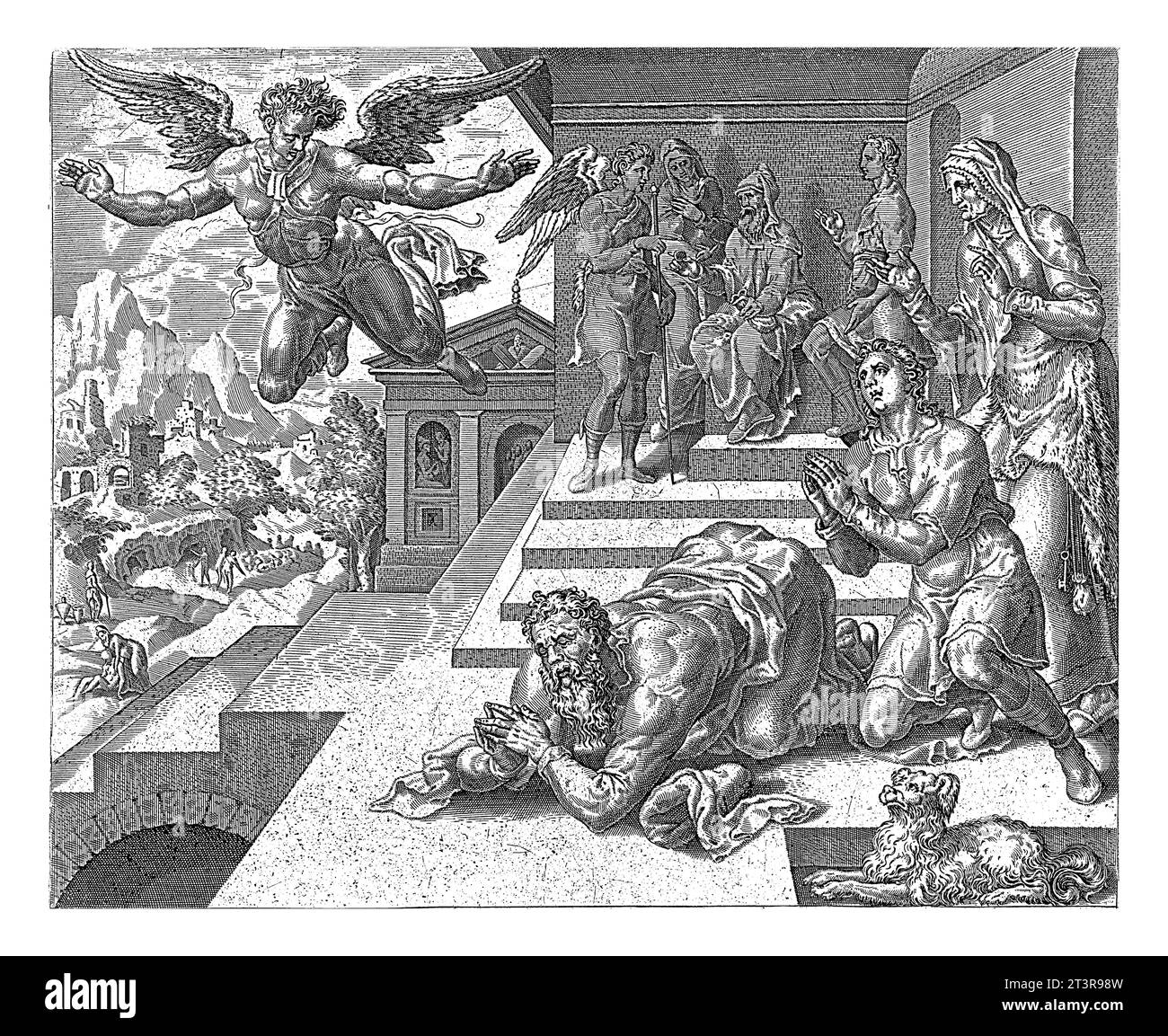 Farewell to the Archangel Raphael, anonymous, after Maarten van ...