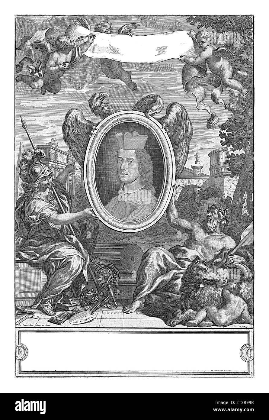 Portrait of Cardinal Pietro Ottoboni, Robert van Audenaerd, after ...