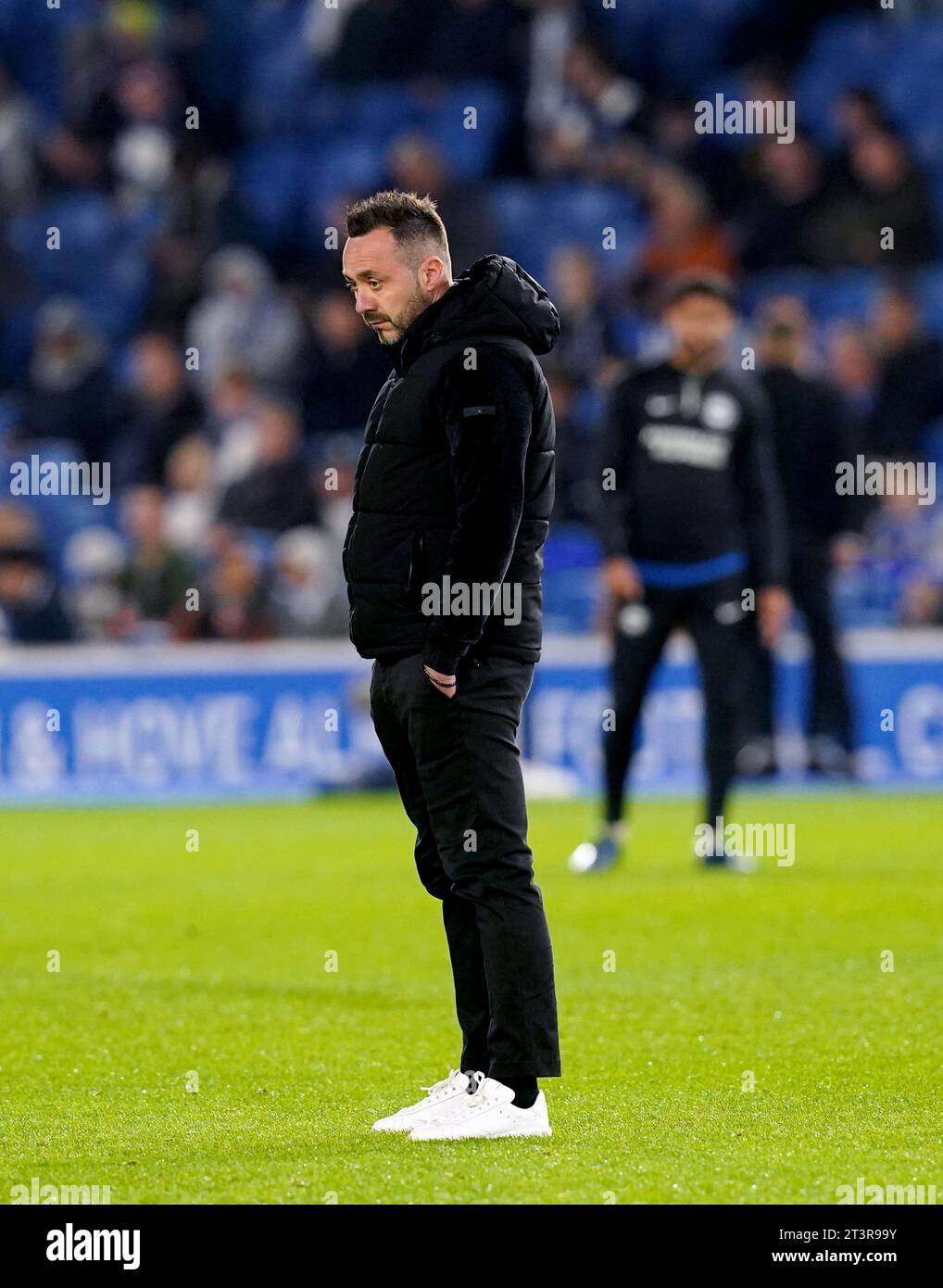 Brighton and Hove Albion manager Roberto De Zerbi ahead of the UEFA ...