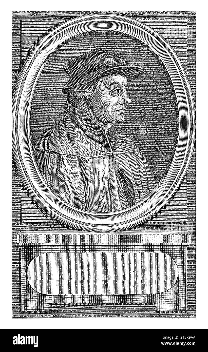 Portrait of Ulrich Zwingli, Reinier Vinkeles (I), after Jacobus Buys ...
