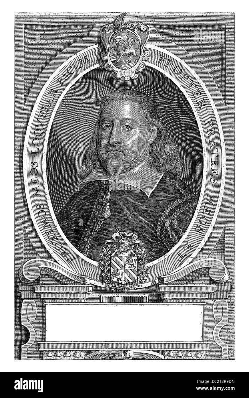 Portrait of Aloysius Contareno, Pieter de Jode (II), after Anselm van Hulle, 1648 Bust portrait ...
