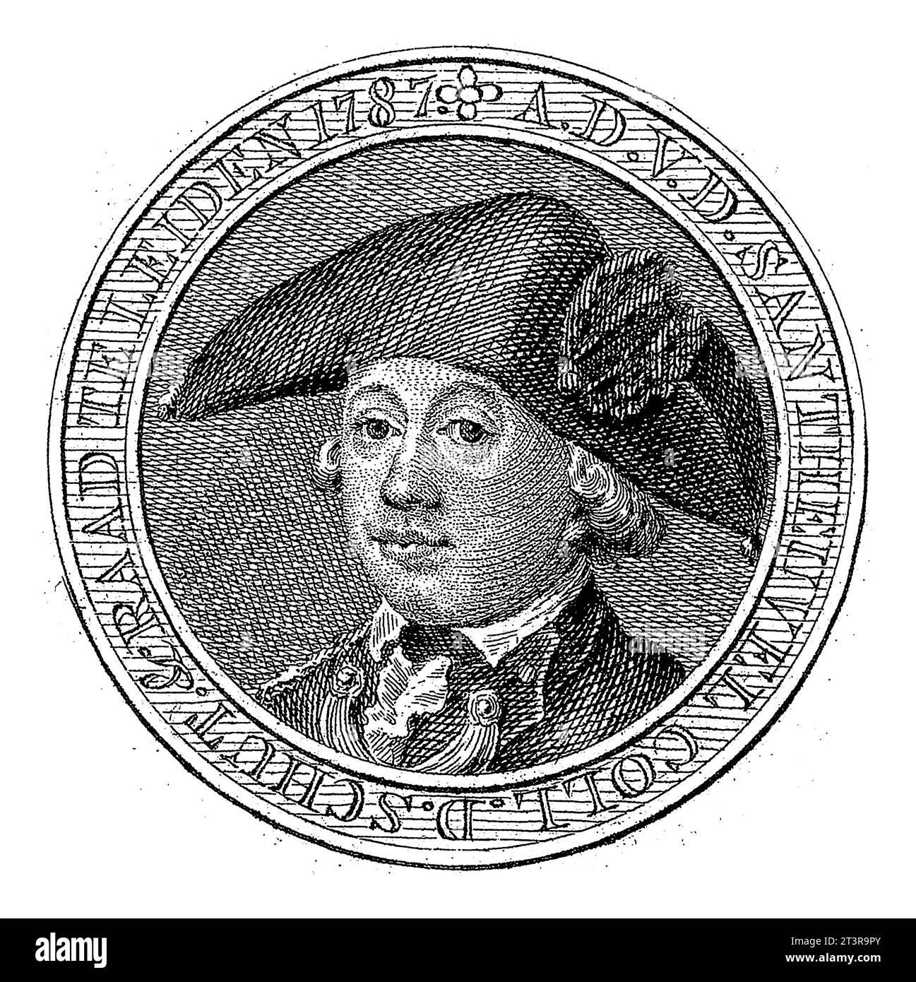 Portrait of A.D. van den Santheuvel, Abraham Jacobsz. Hulk, 1787 Bust ...