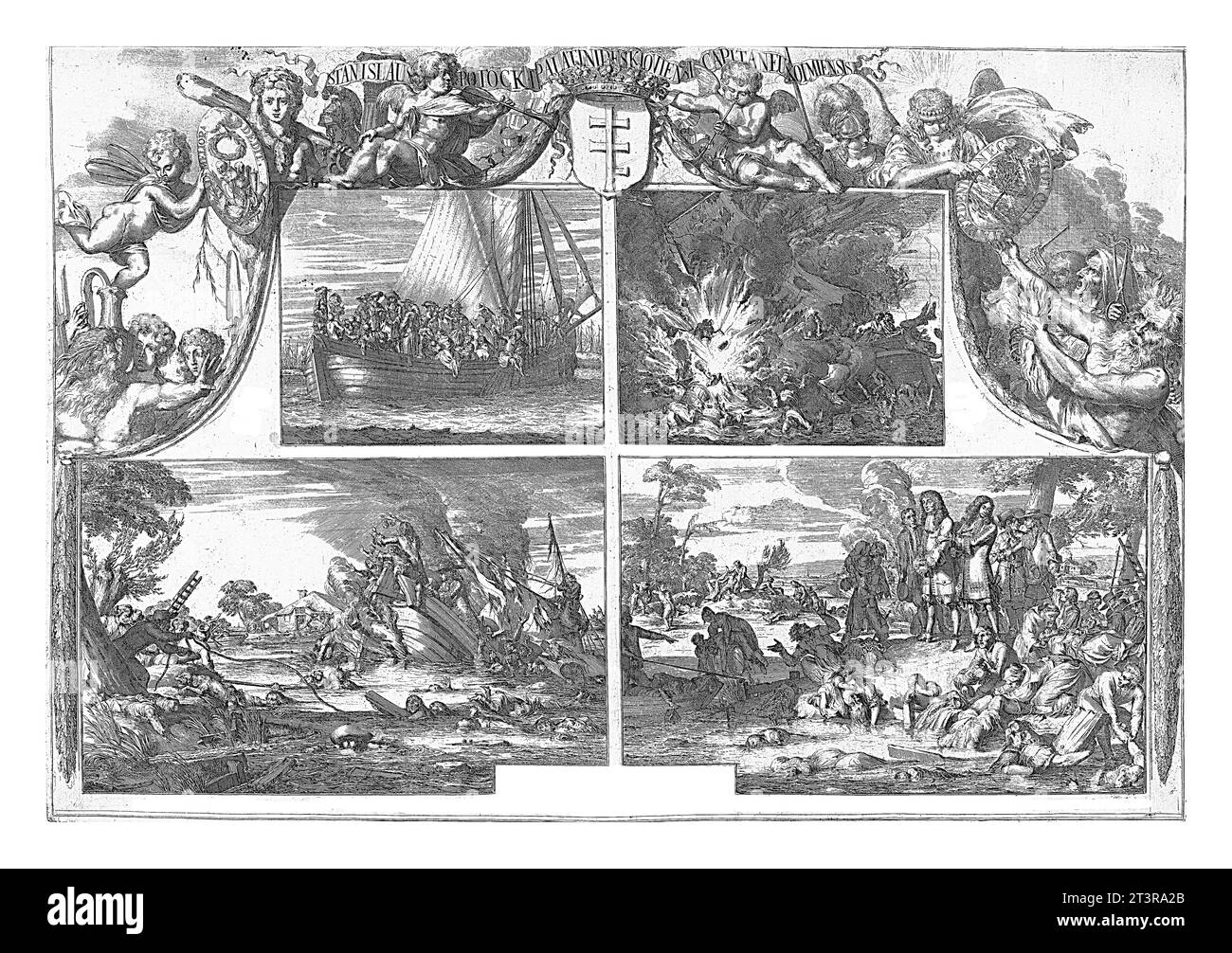 The Accident of Count Stanislaw Potocki, 1678, Romeyn de Hooghe, 1678 ...