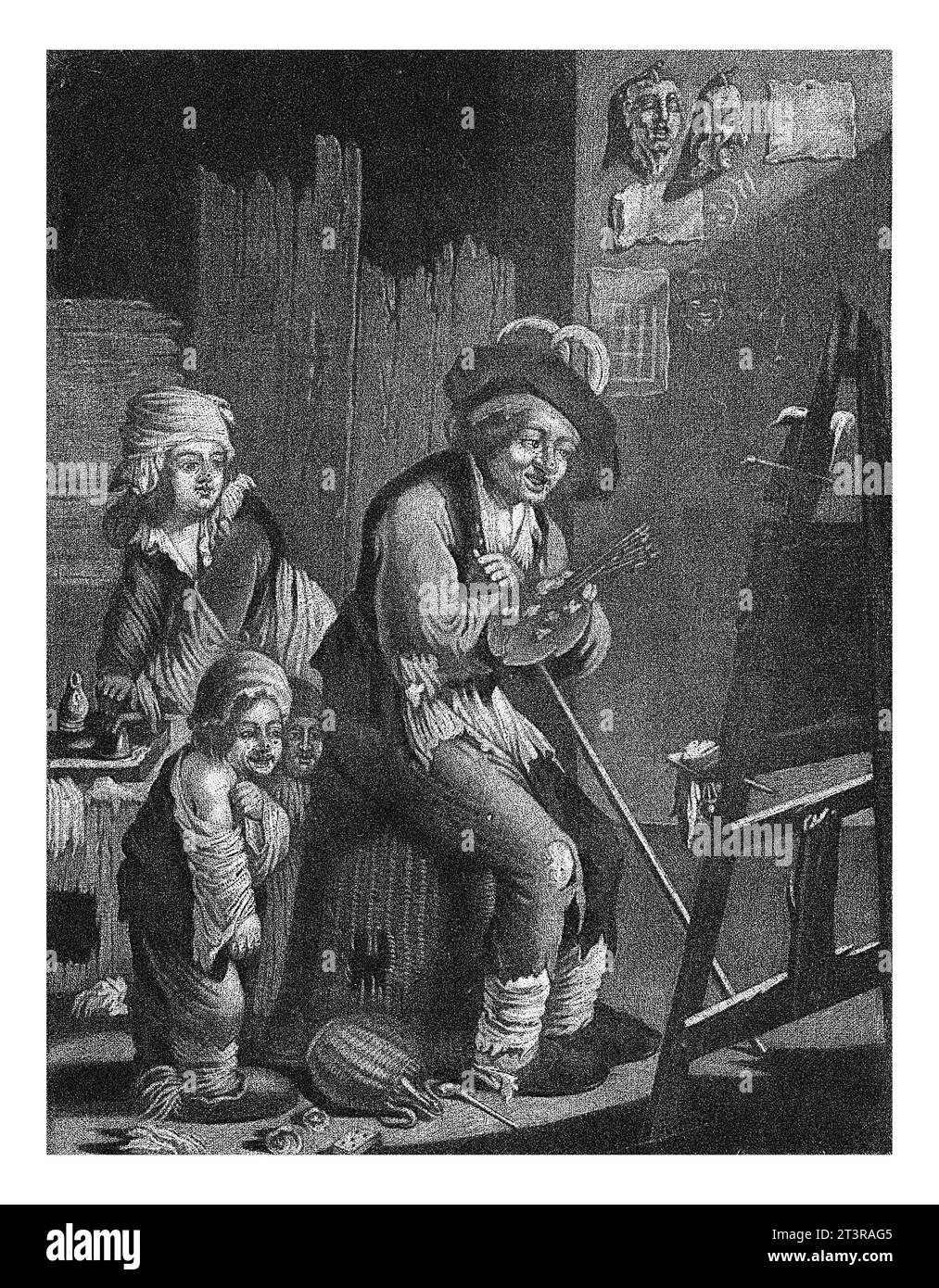 Poor painter with his family hi-res stock photography and images - Alamy