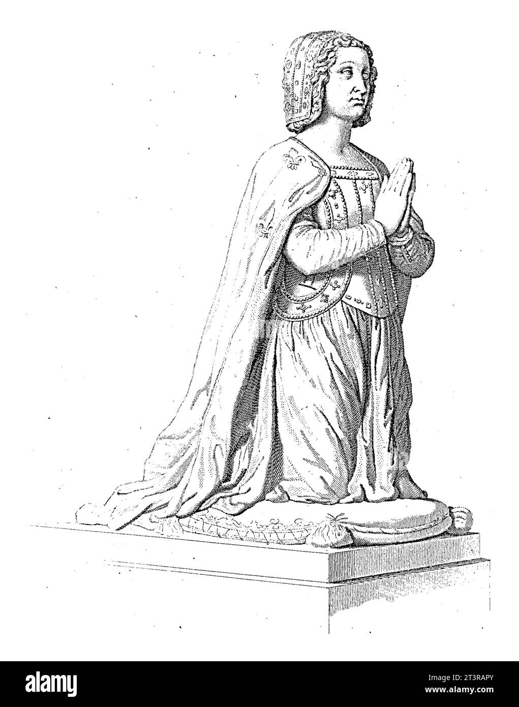 Sculpture of Claudia of Valois, Queen of France, Jacopo Bernardi, 1818 ...