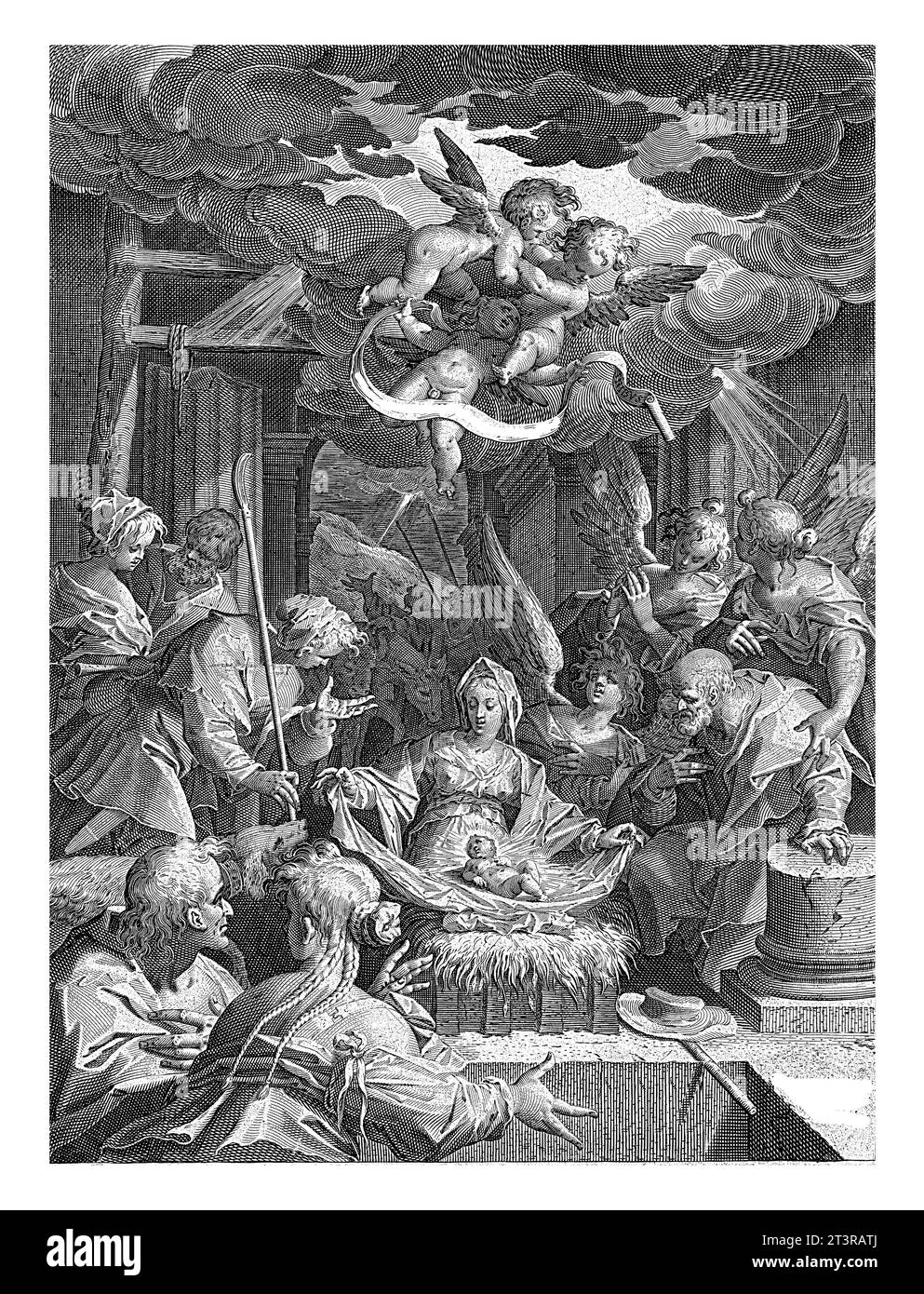 The Nativity, Aegidius Sadeler, after Hans von Aachen, 1588 The ...