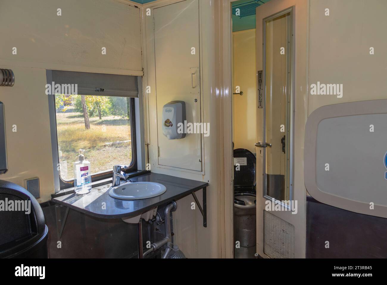Restored train restroom hi-res stock photography and images - Alamy