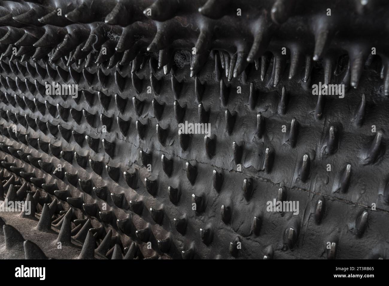 detail of a historic textile machine Stock Photo - Alamy