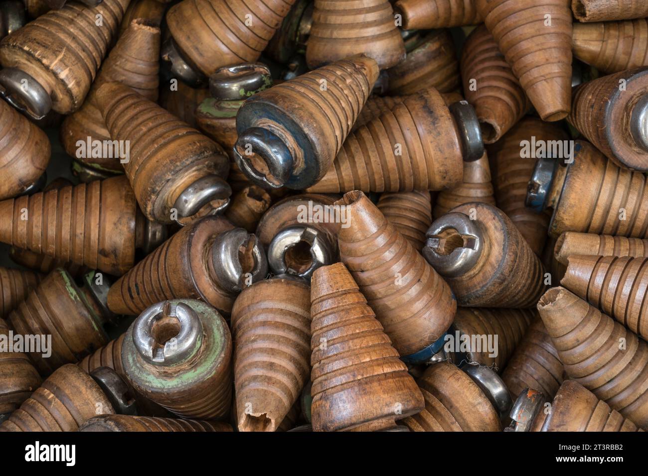 Cotton spool old mill hi-res stock photography and images - Alamy