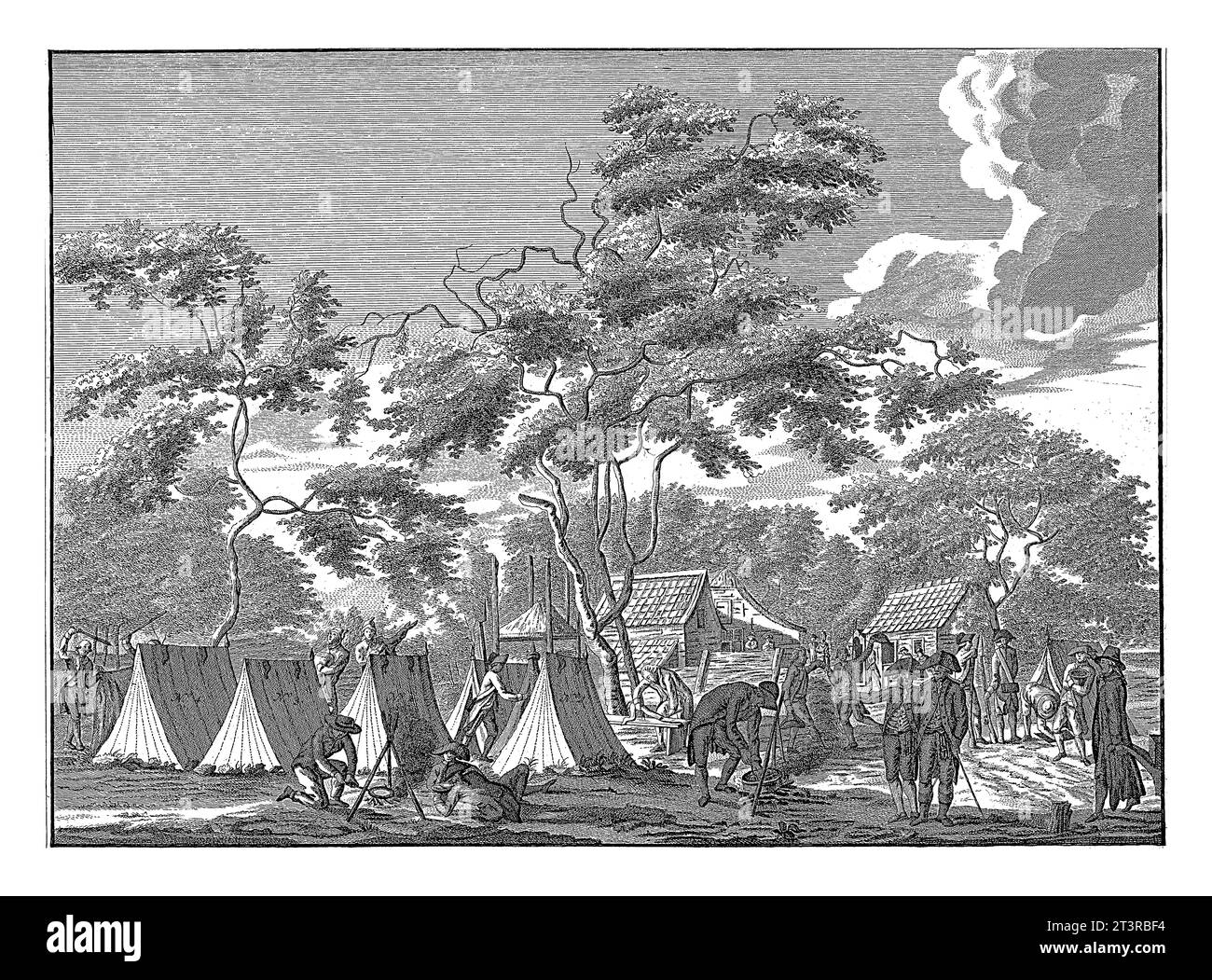 View of the back of the Woudenberg encampment above Woerden where the ...