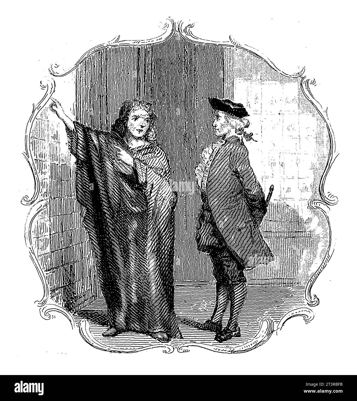 Woman with two figures Cut Out Stock Images & Pictures - Alamy