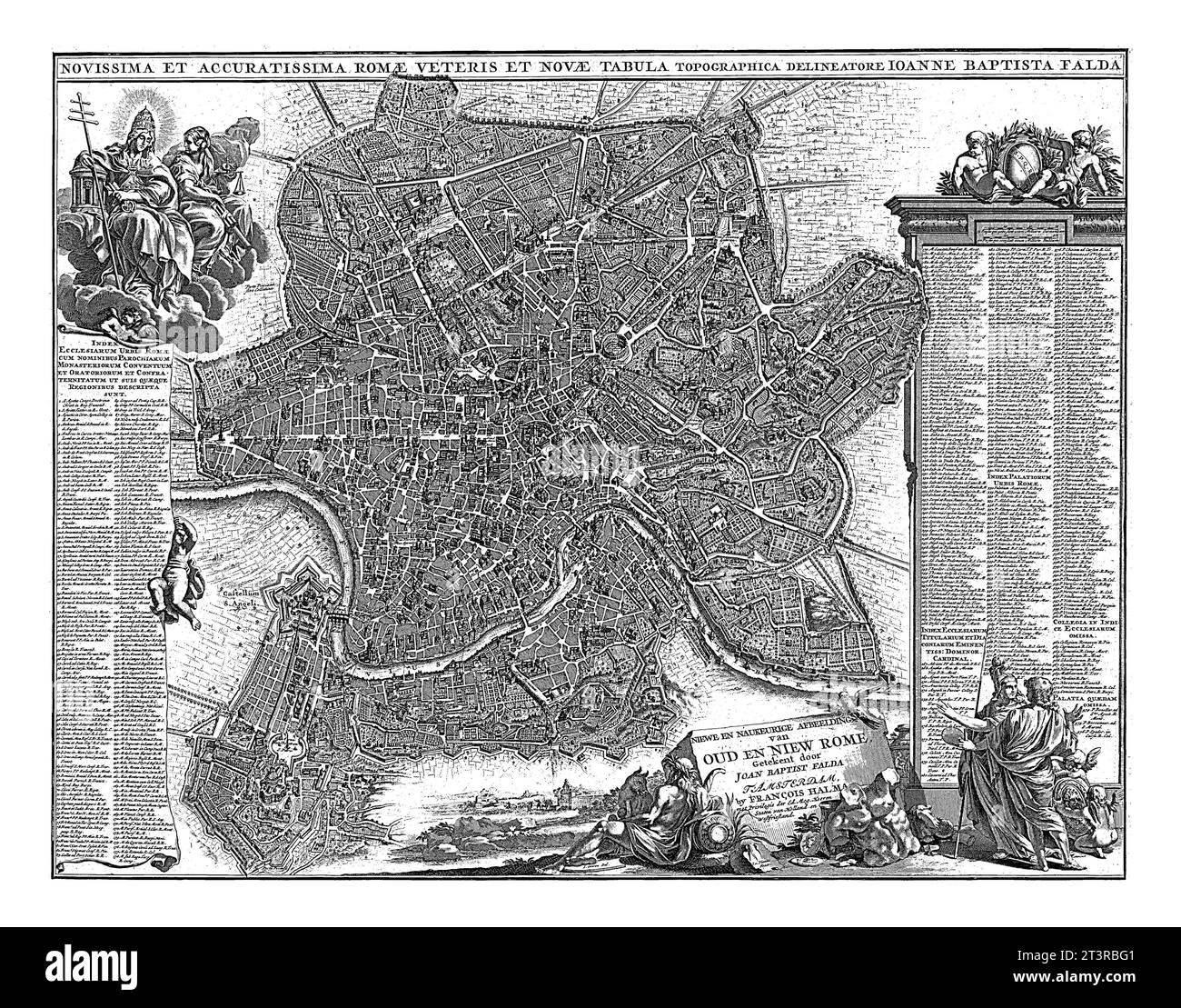 Map of rome churches Cut Out Stock Images & Pictures - Alamy