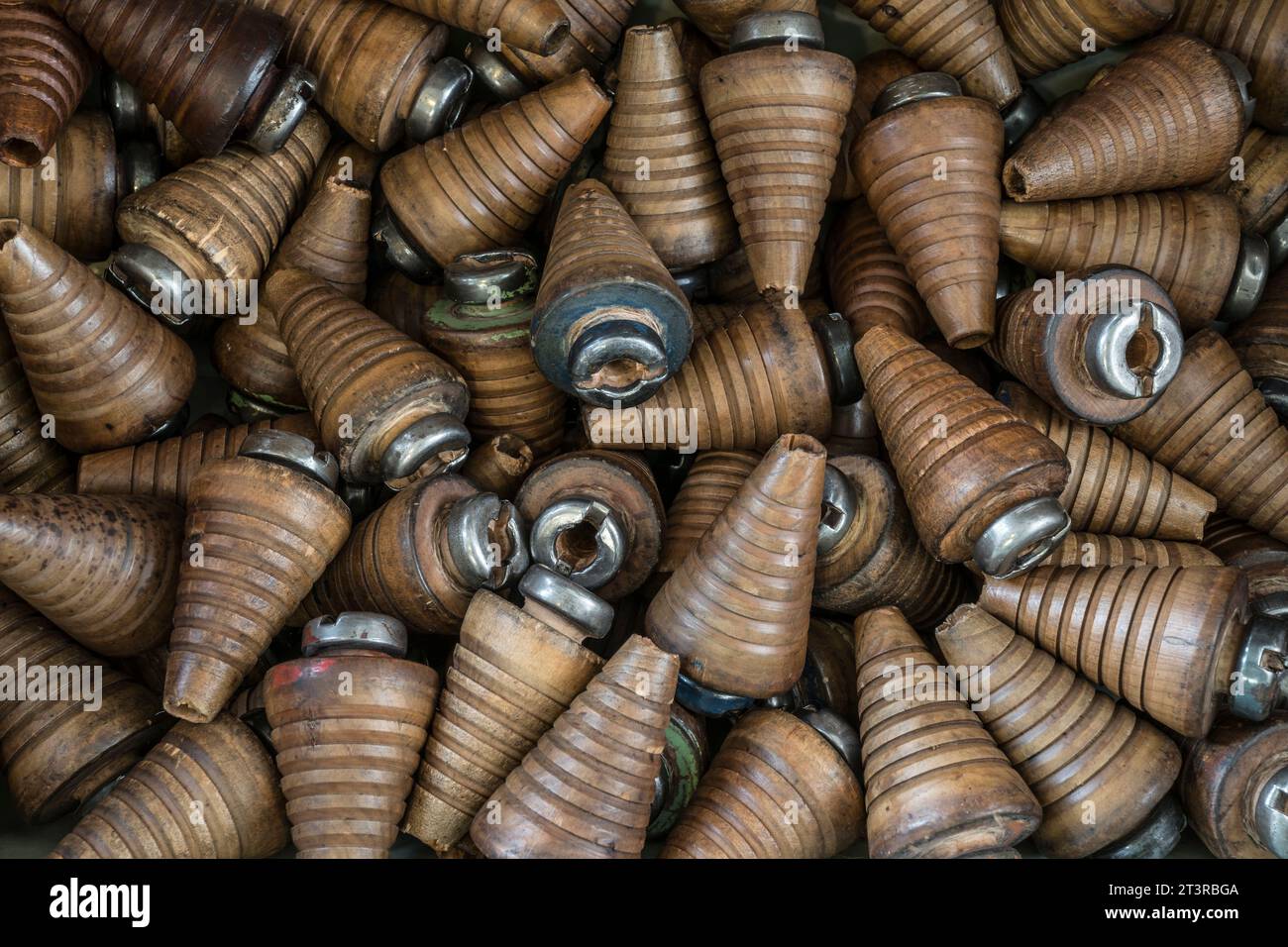 Cotton spool old mill hi-res stock photography and images - Alamy