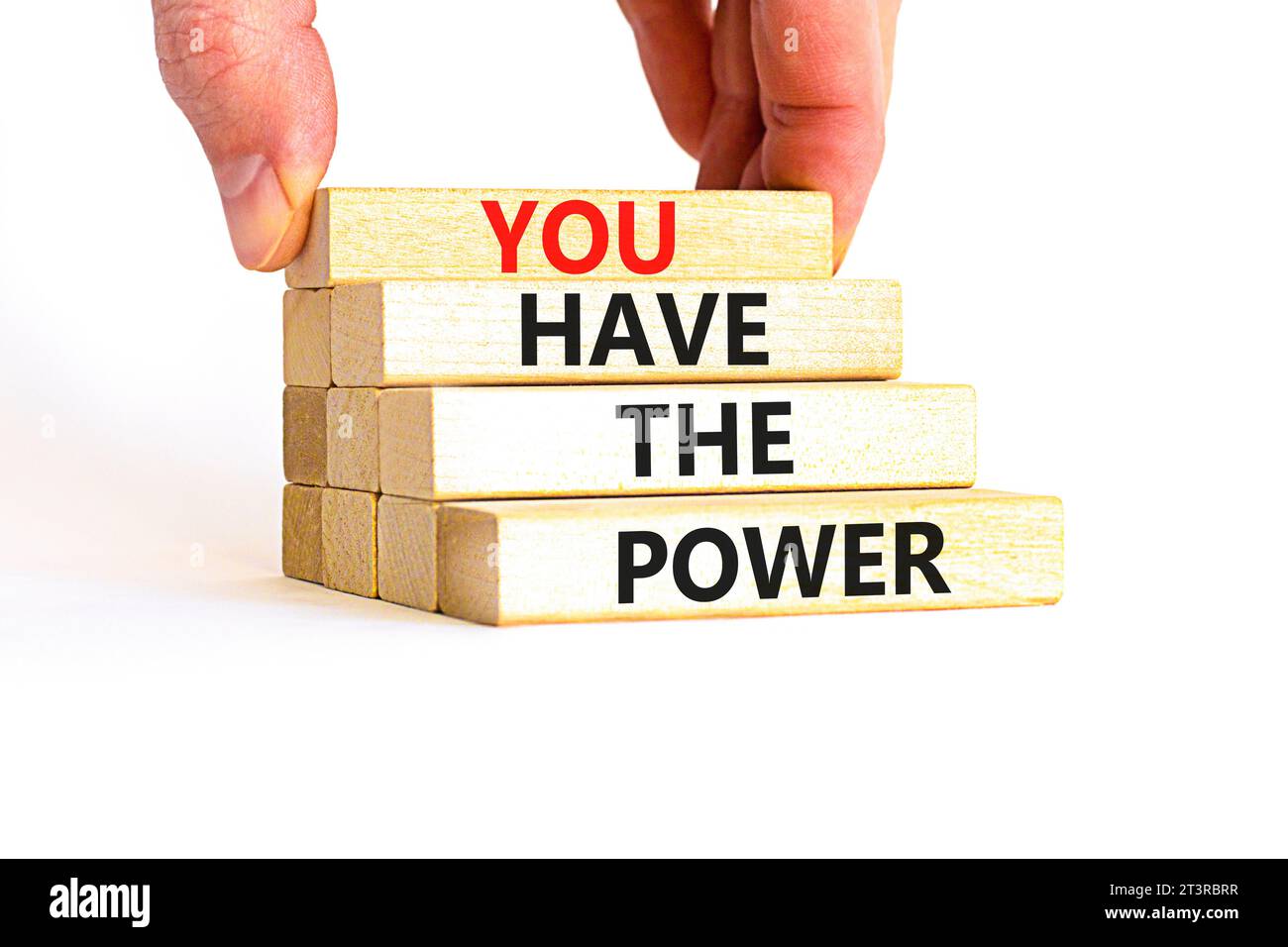 You have the power symbol. Concept word You have the power on beautiful ...