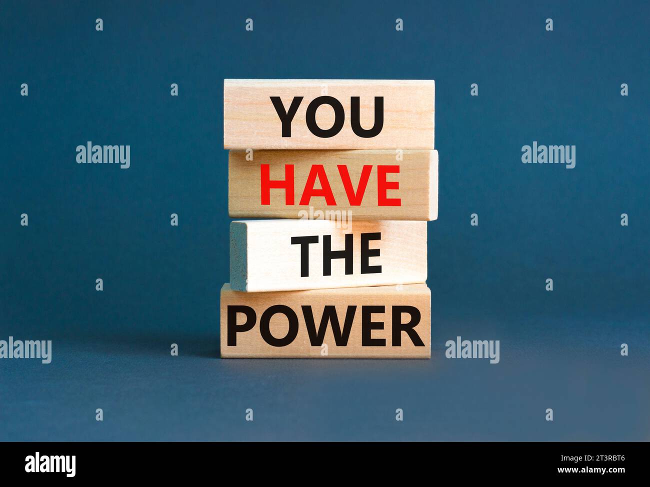 You have the power symbol. Concept word You have the power on beautiful ...