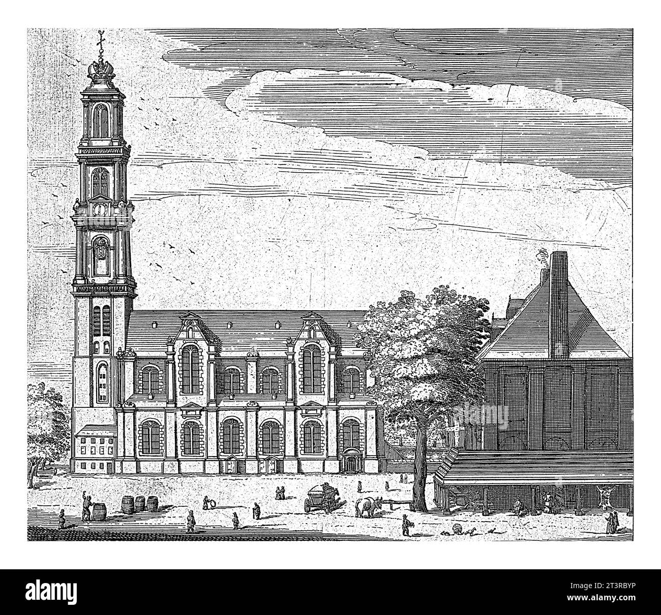 View of the Westerkerk in Amsterdam, Jan Veenhuysen, 1664 View of the ...