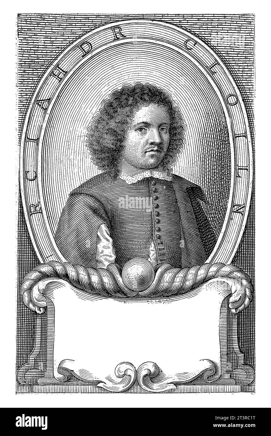 Portrait of Richard Collin, Petrus Clouwet, 1639 - 1670 Portrait in an ...