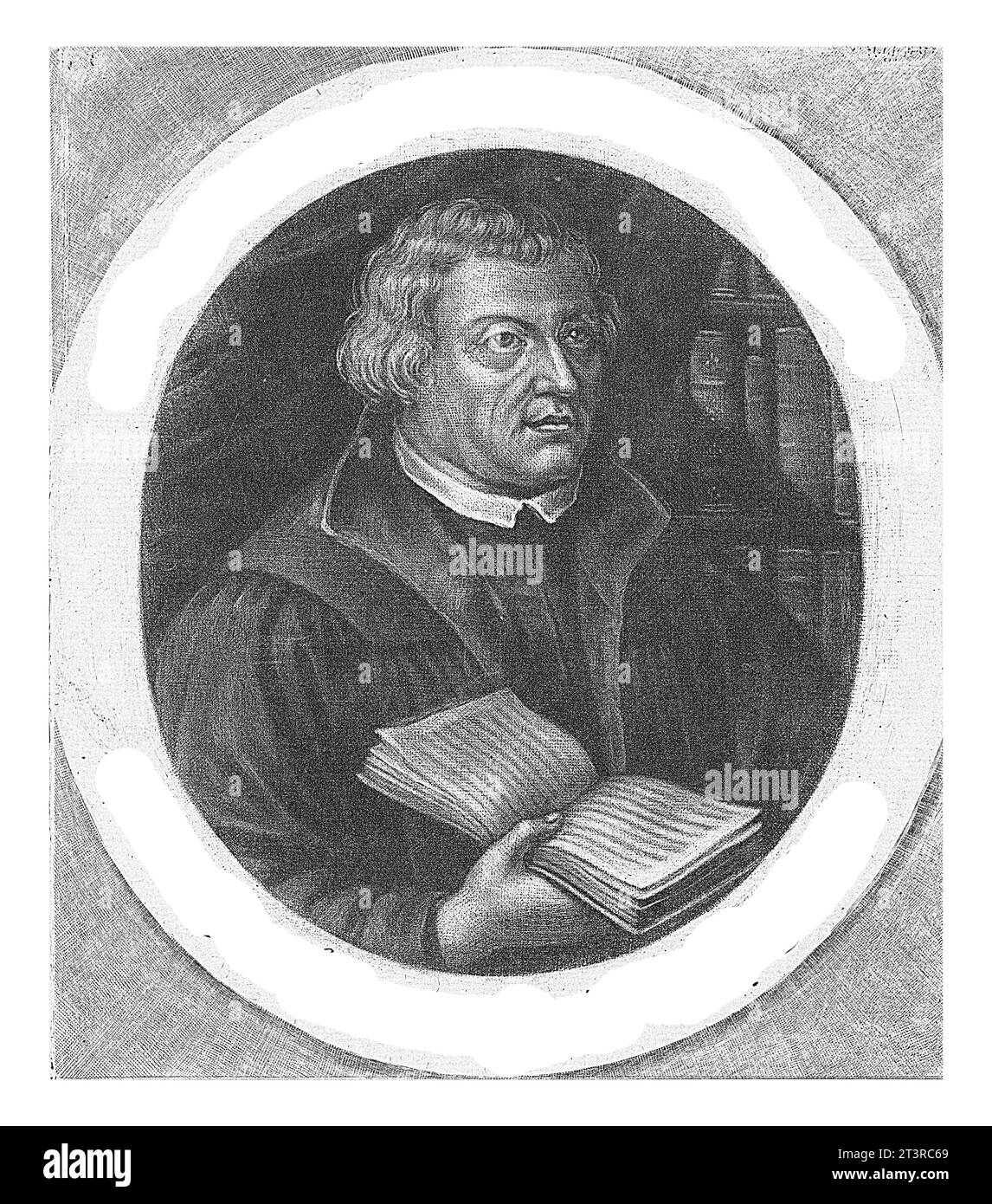 Portrait of Martin Luther, Jacob Gole, 1670 - 1724 The theologian ...