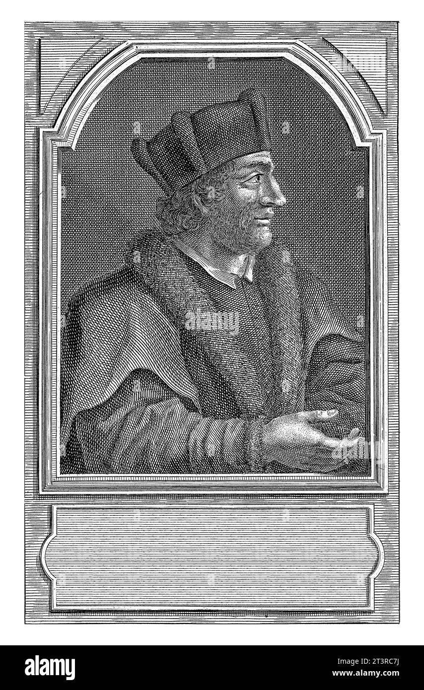 Portrait of Lorenzo Valla, Adolf van der Laan, 1694 - 1755 Portrait ...