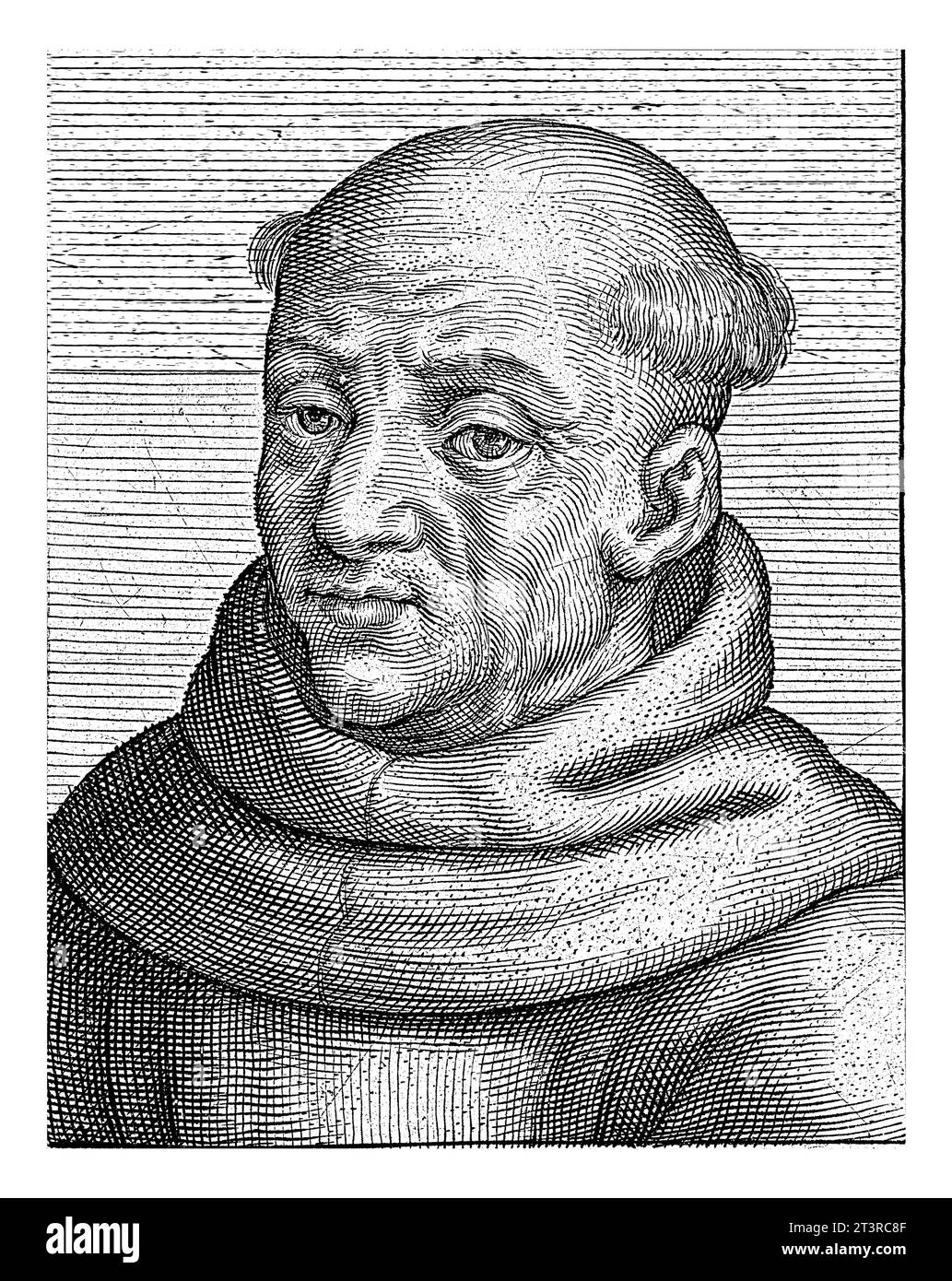 Portrait of Saint Willehad of Denmark, Jacob Matham, 1617 - 1618 ...