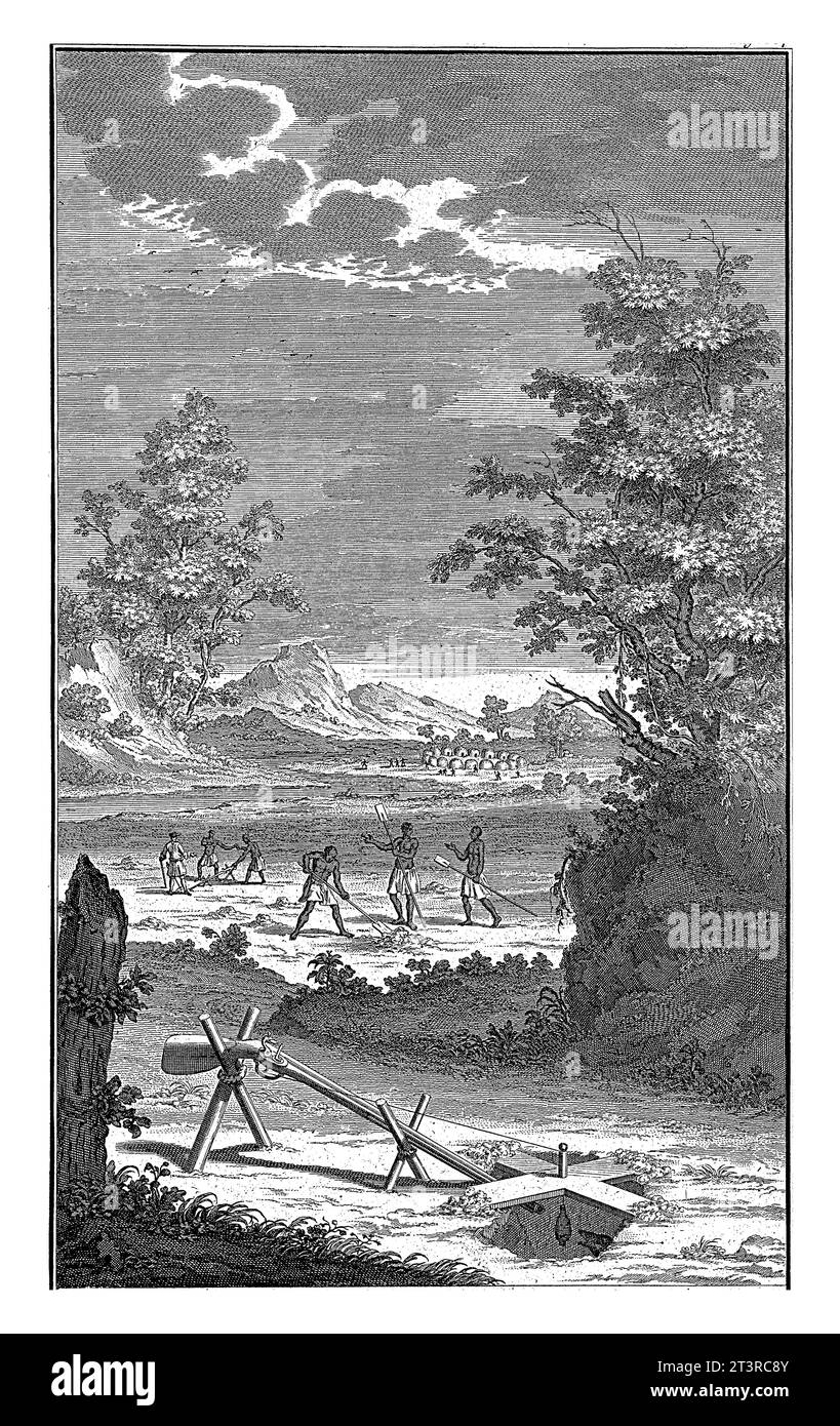 Khoi on mole hunting, Jan Caspar Philips, 1727 Landscape with Khoi on ...