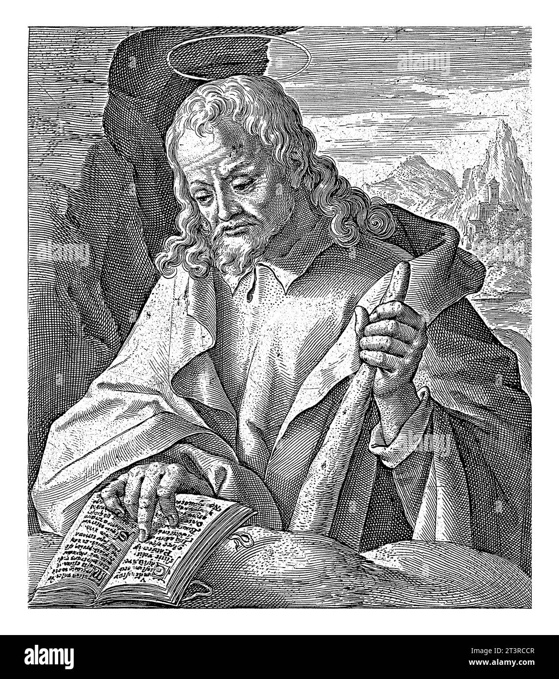 Apostle James the Less, Crispijn van de Passe (I), 1594 Bust of the ...