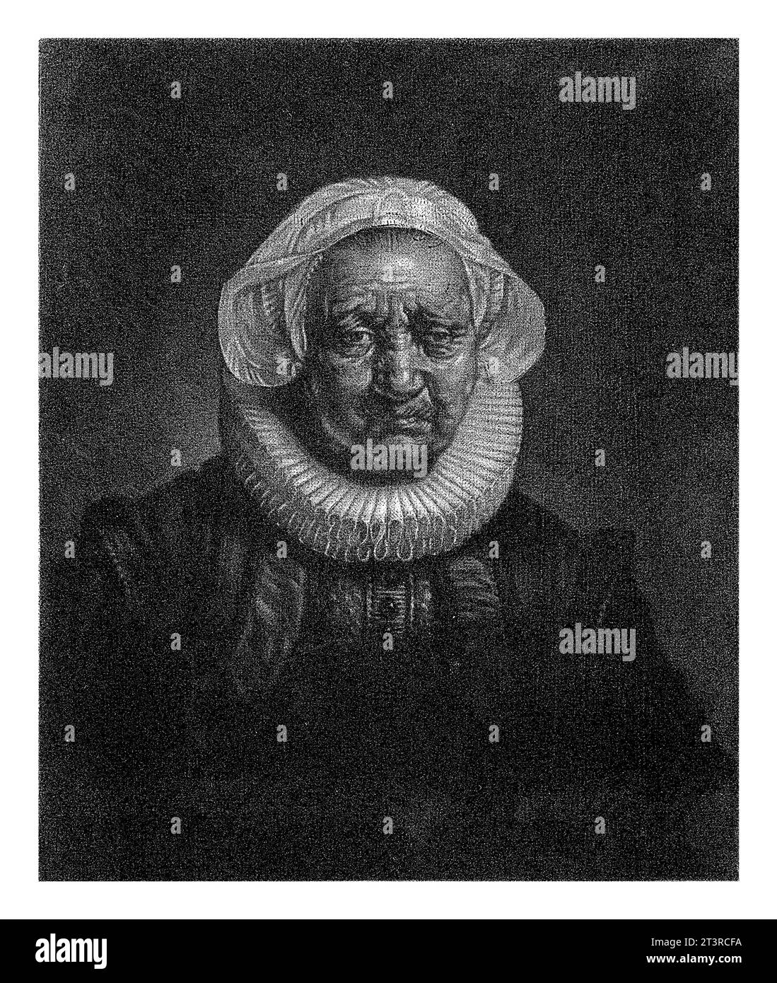 Portrait of Aechje Claesdr., Jan Stolker, after Rembrandt van Rijn ...