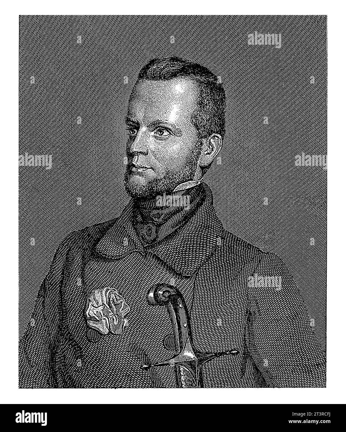 Portrait of Carl Giskra, C. Raab, 1830 - 1899, vintage engraved Stock ...