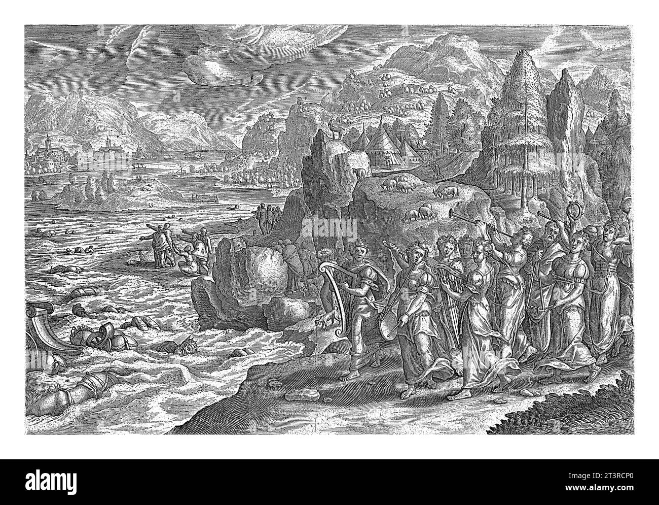 Celebration of the Fall of the Egyptian Army, Julius Goltzius, after ...