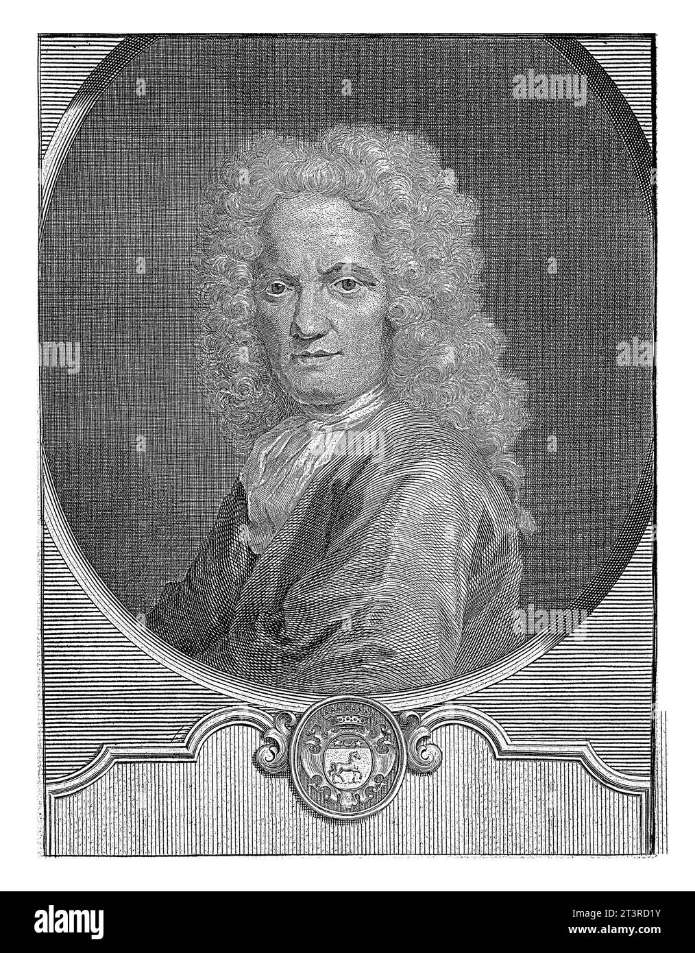 Portrait of Jean Barbeyrac, Jacob Houbraken, after Jan Wandelaar, 1717 ...