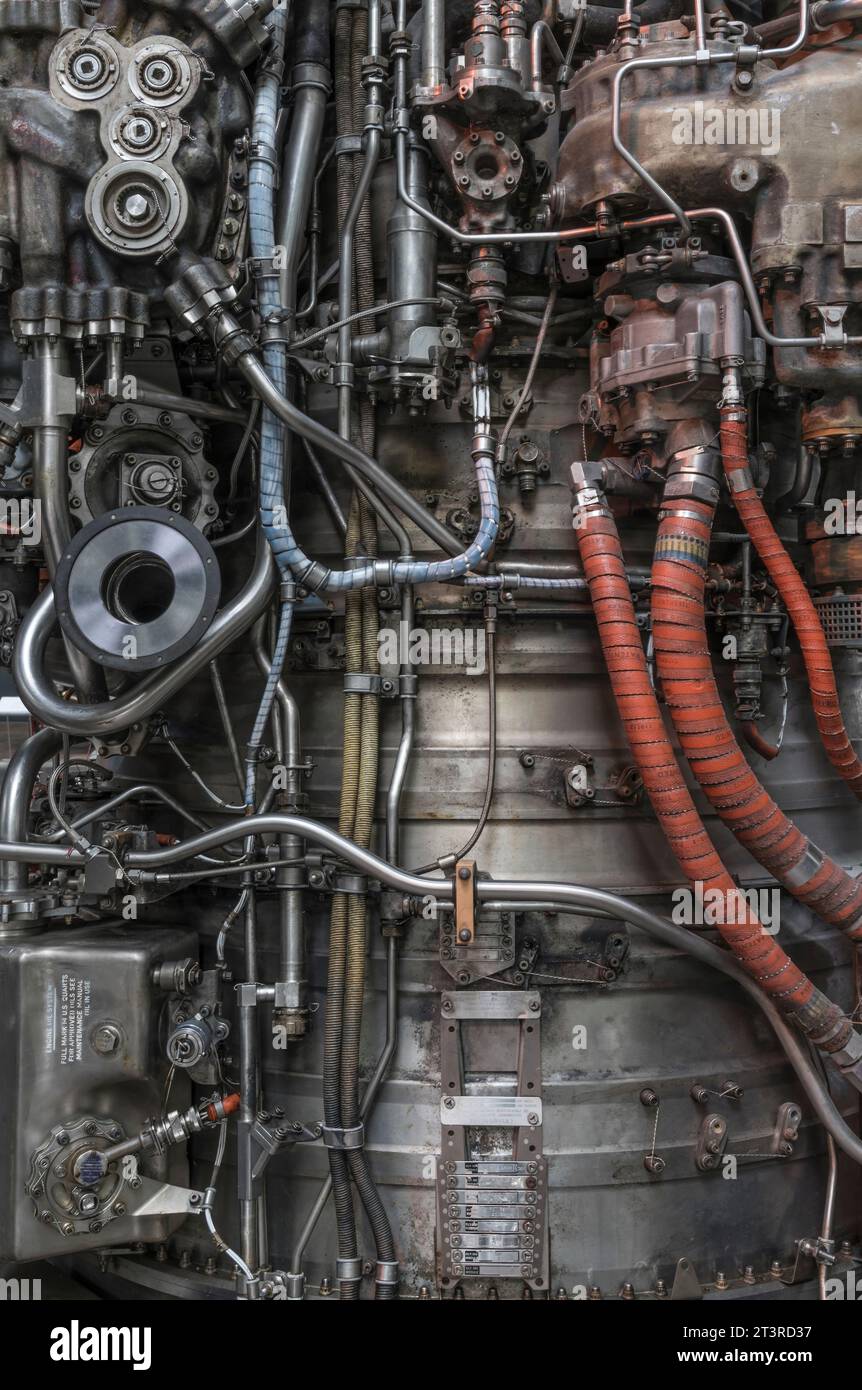 Detail of a historic Concorde jet engine Stock Photo - Alamy