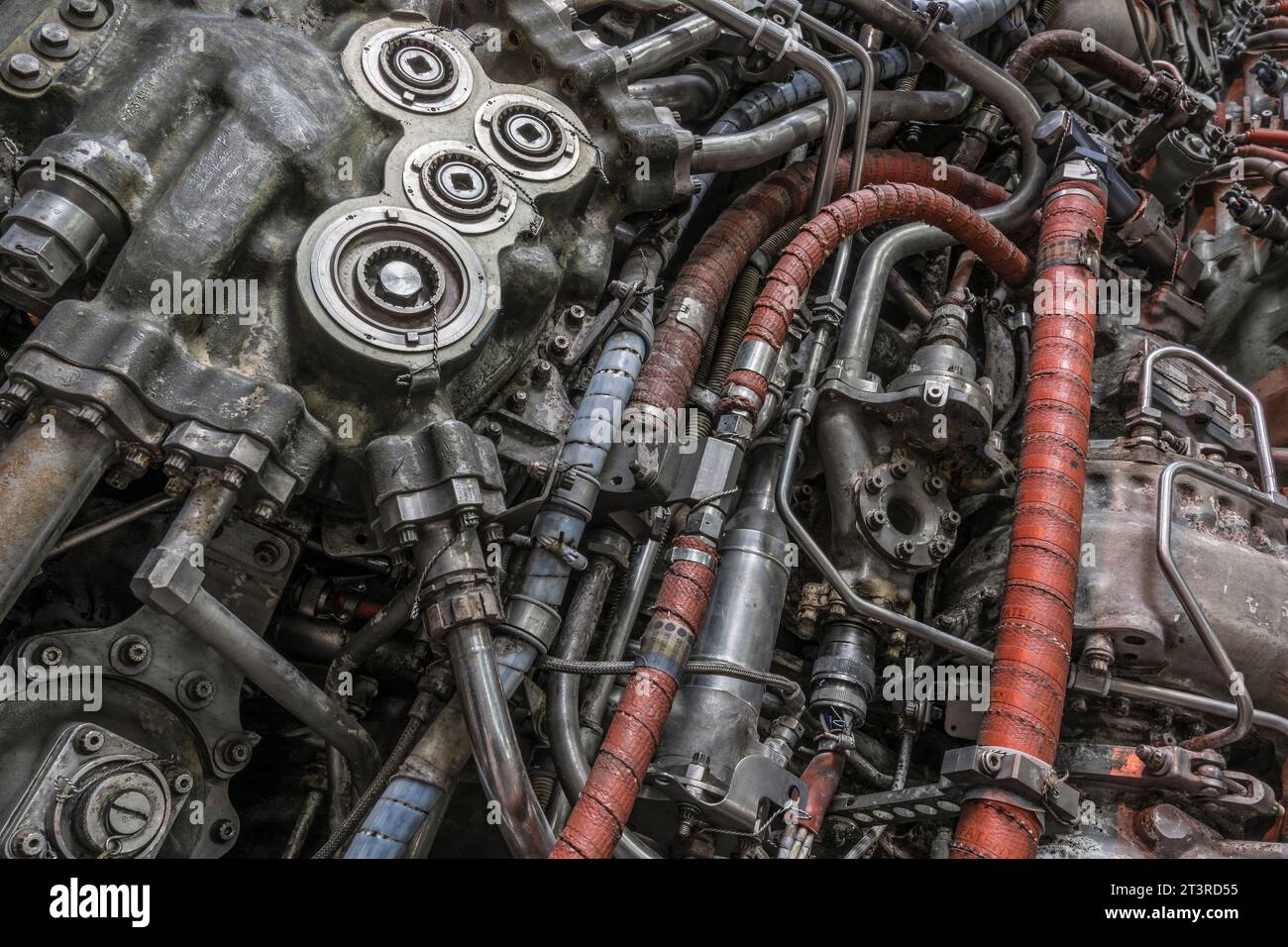 Detail of a historic Concorde jet engine Stock Photo - Alamy