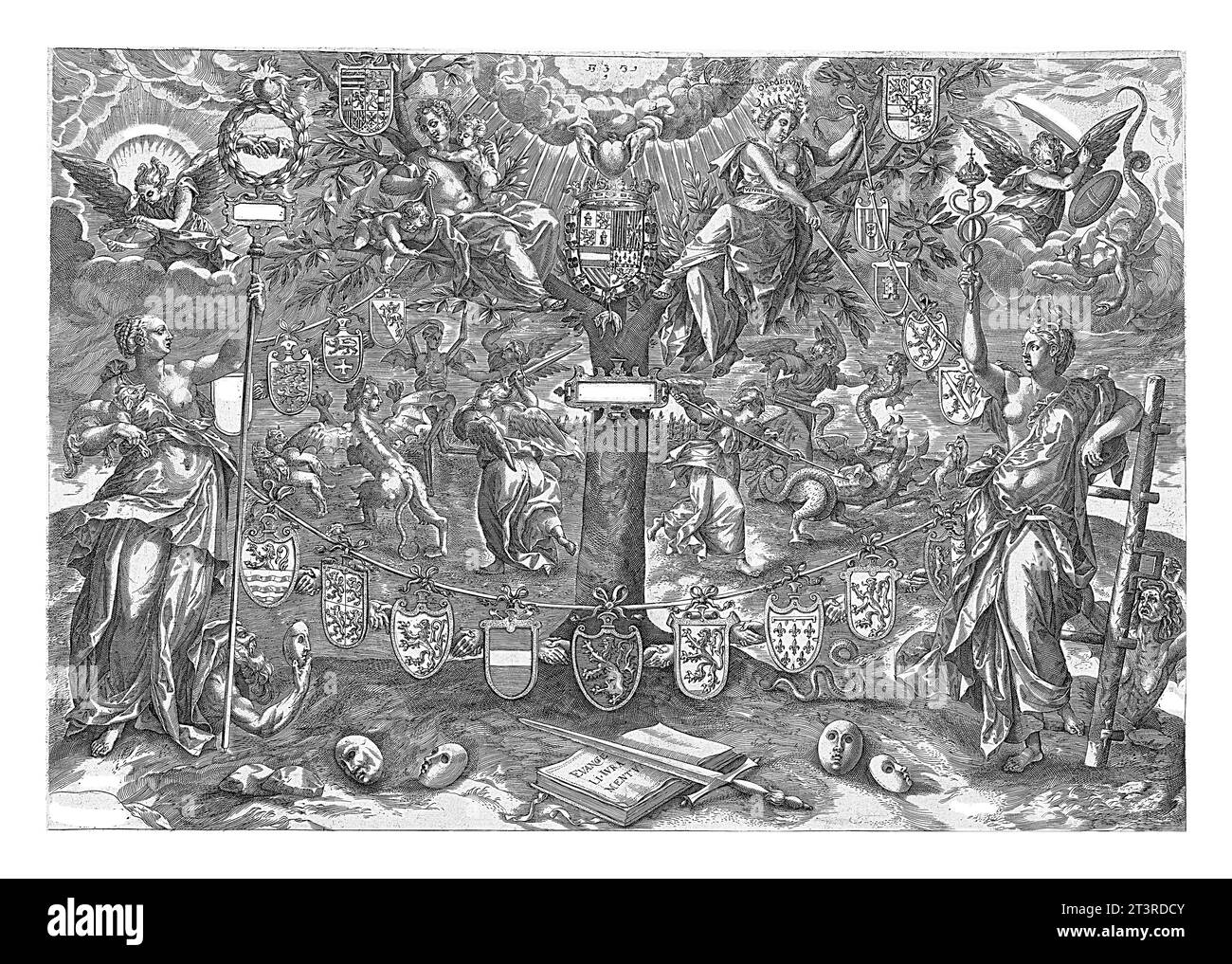 The Tree of the Covenant, 1578, Wierix, after Maerten de Vos, 1578 ...