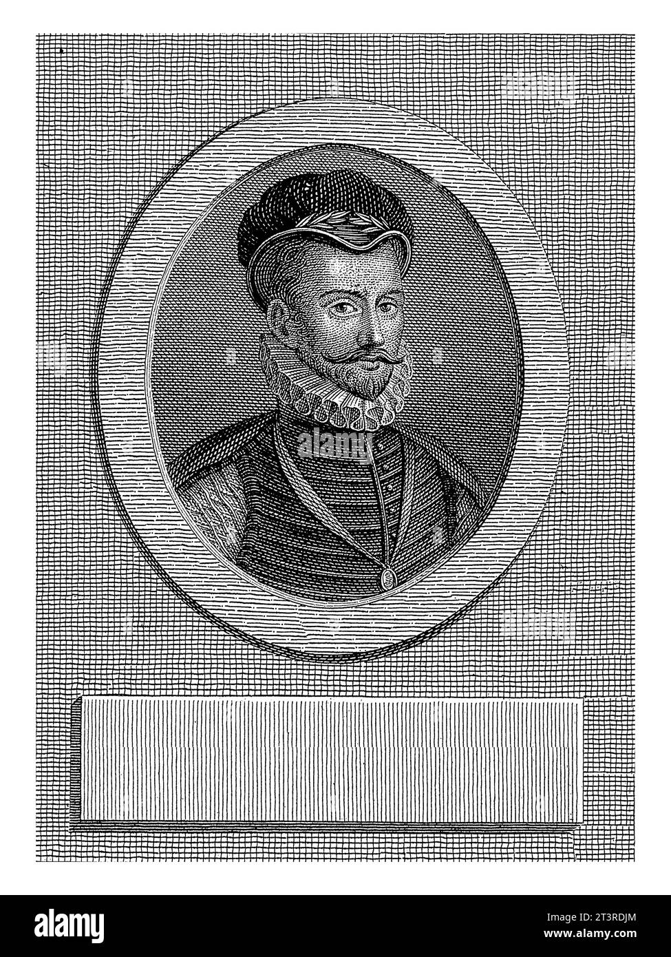 Portrait of Johannes van der Noot, Philippus Velijn, after Jan Apol ...