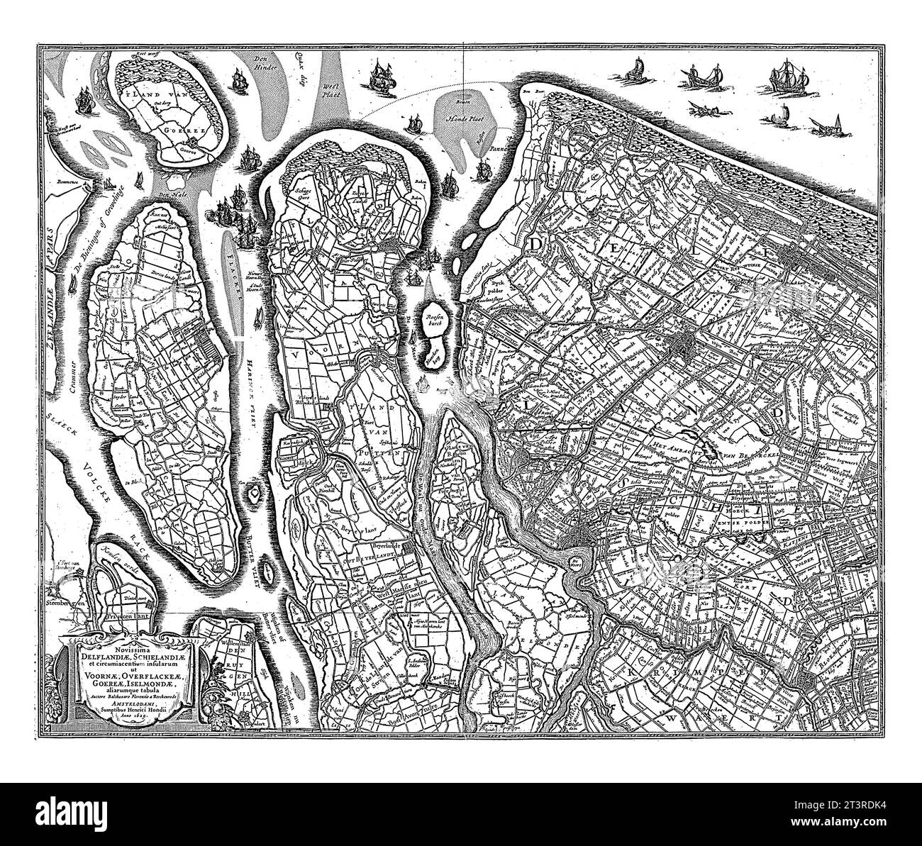 Map of Delfland, Schieland and the South Holland Islands, anonymous ...
