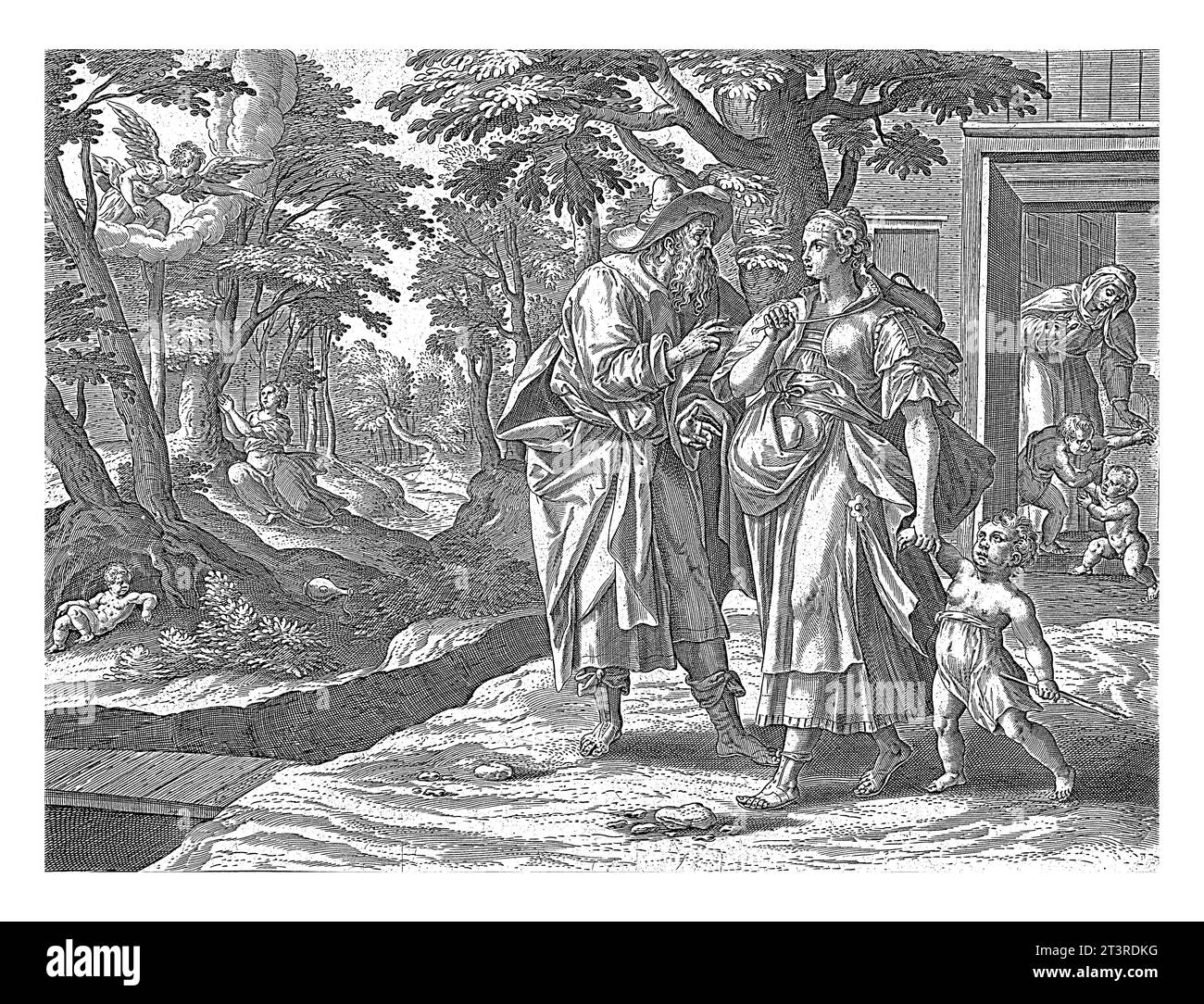 Abraham gives hagar hi-res stock photography and images - Alamy