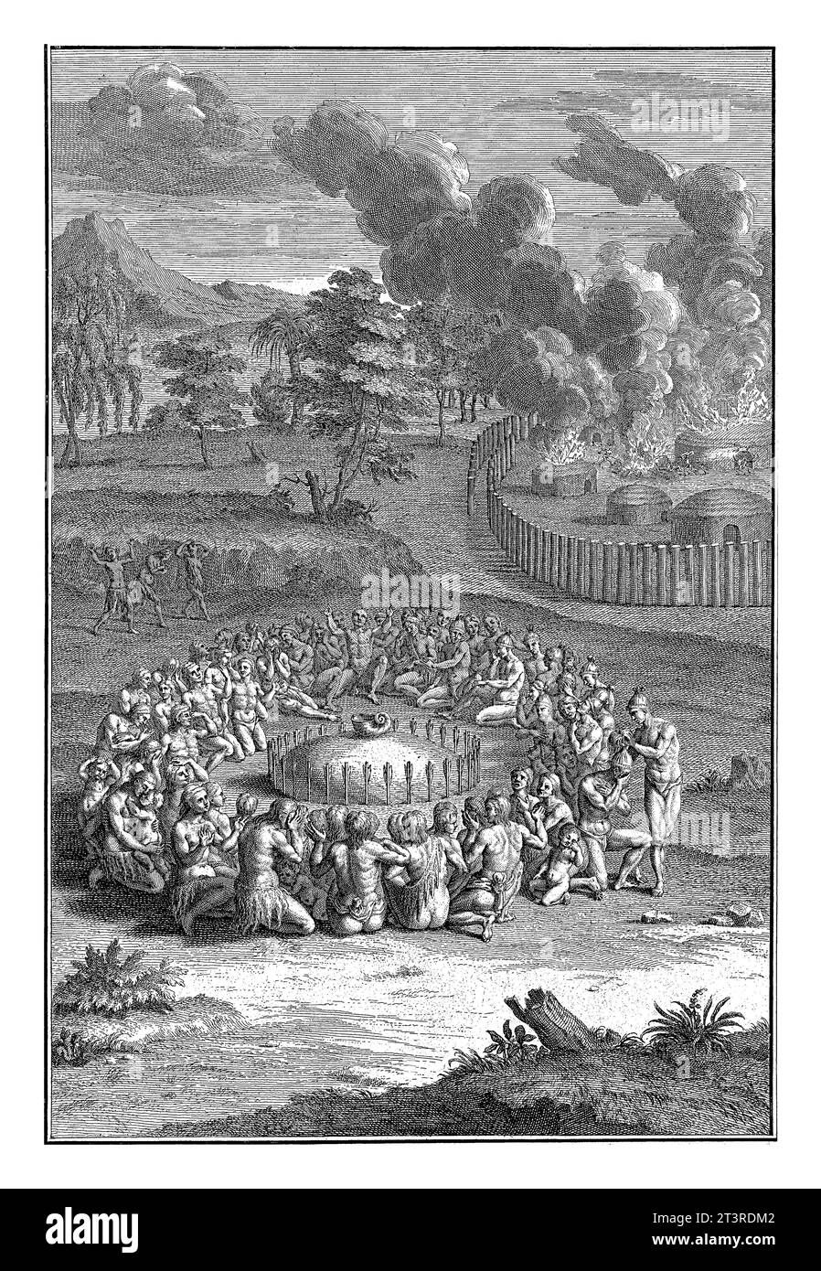 Funeral Ceremony of Florida Indians, Bernard Picart (workshop of), 1721 ...