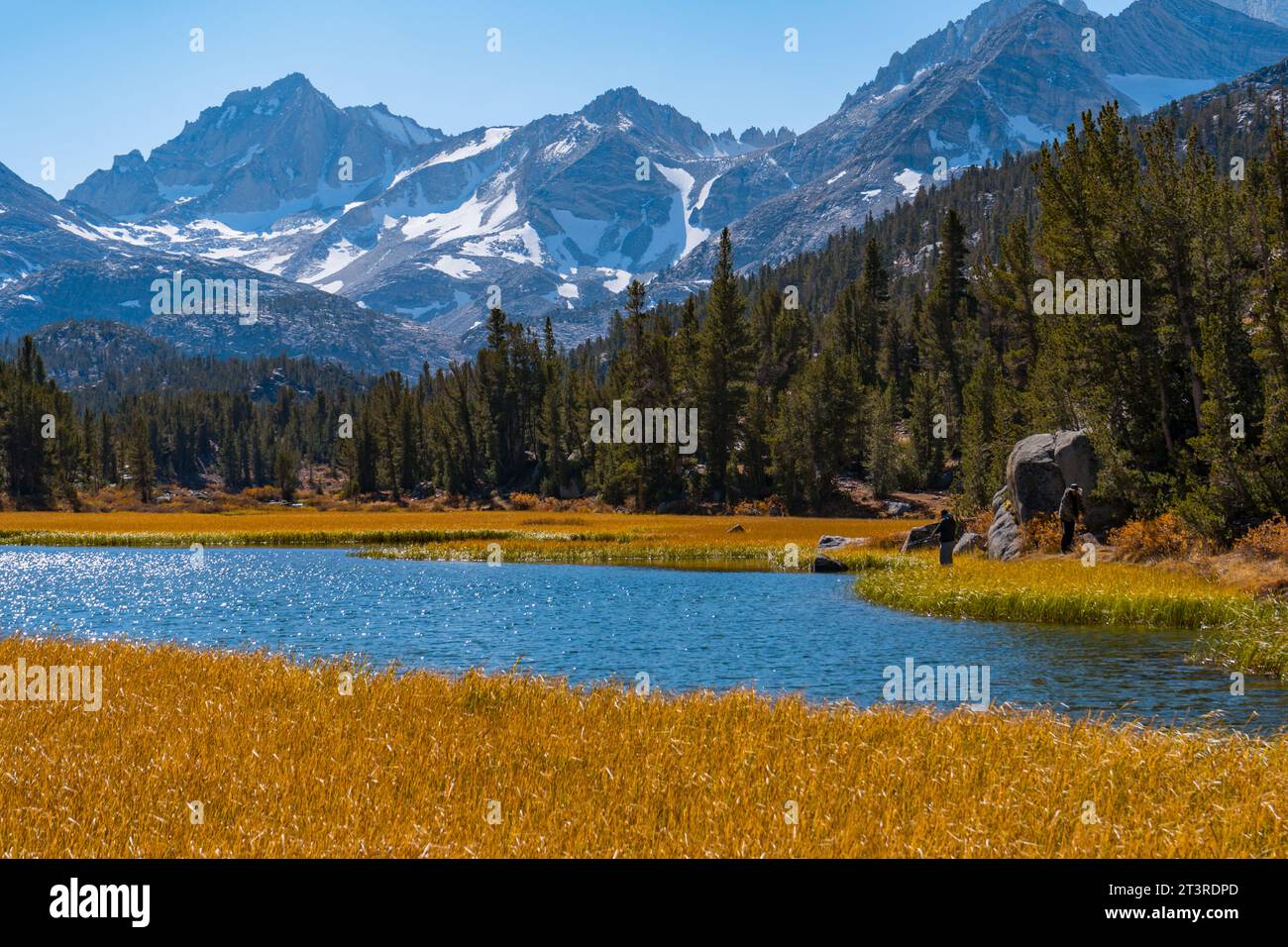 Hiking in Little Lakes Valley in the Eastern Sierra Nevada Mountains ...