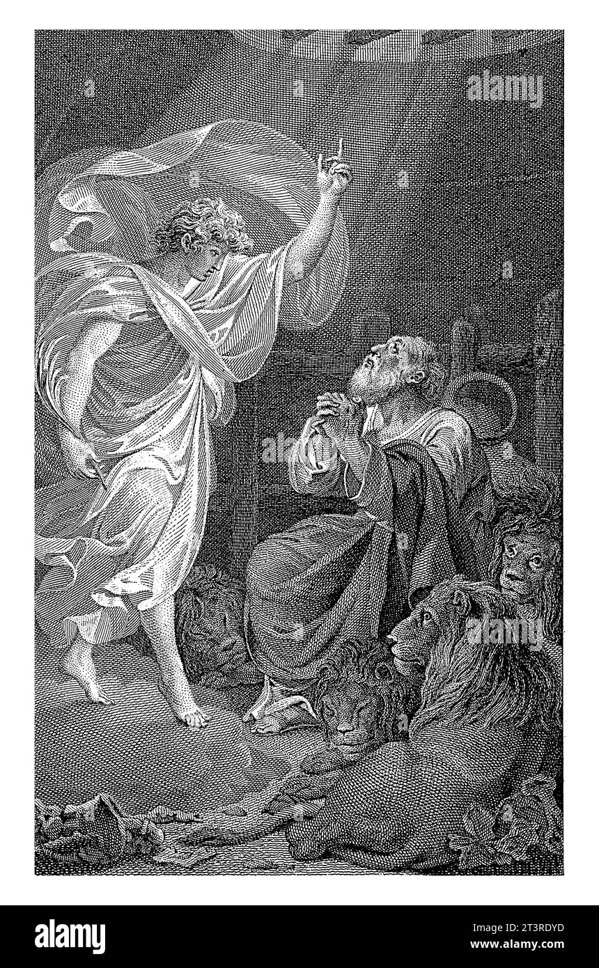 Daniel in the lion's den, Reinier Vinkeles (I), after Jacques Kuyper ...