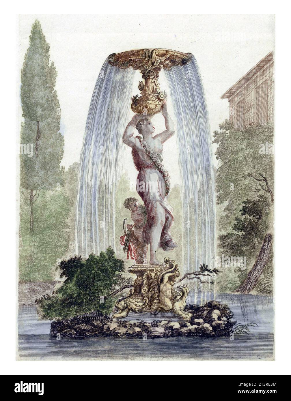 Fountain with Venus and Amor, anonymous, after Jean Lepautre, 1688 ...
