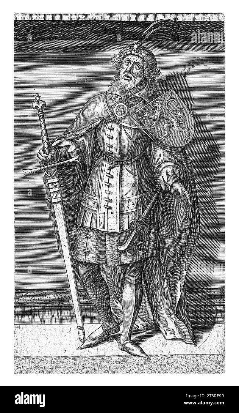 Portrait of Willem I, Count of Holland, Philips Galle (attributed to ...